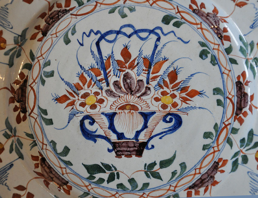 English Delft Charger - Samuel Herrup Antiques